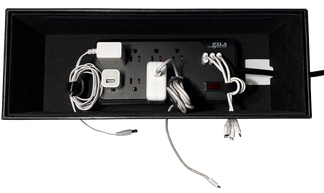 Large Cable Cubby in Black | Best Cord Management Organization – Great ...