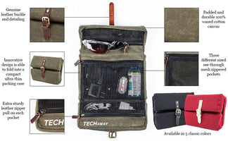 TechAway Travel Roll Multiple Colors | Device or Tablet Storage Pouch ...